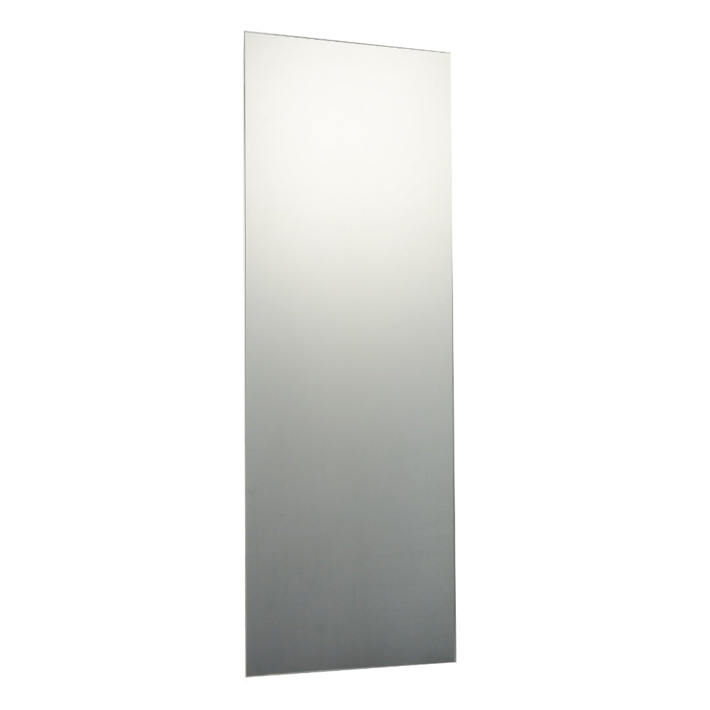 120 x 45cm Plain Rect. Mirror, Chrome Effect Metal Spring Loaded Wall ...