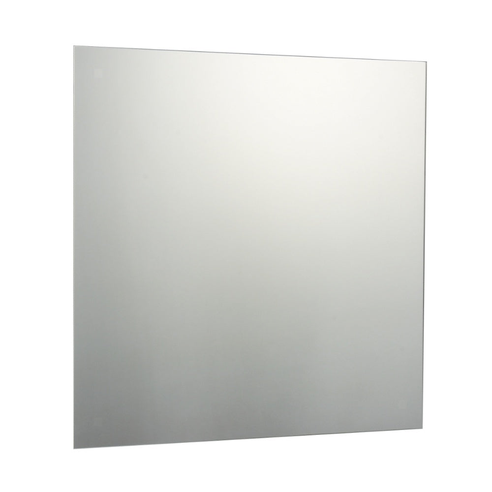 60 x 60cm Plain Square Frameless Mirror with Wall Hanging Fixing Hardw ...
